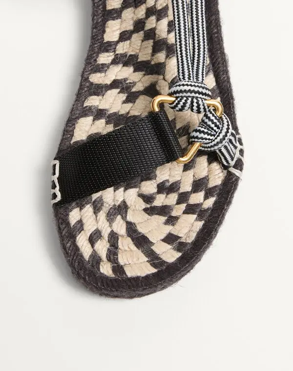 Valentino Garavani Open Toe Espadrille Sandal