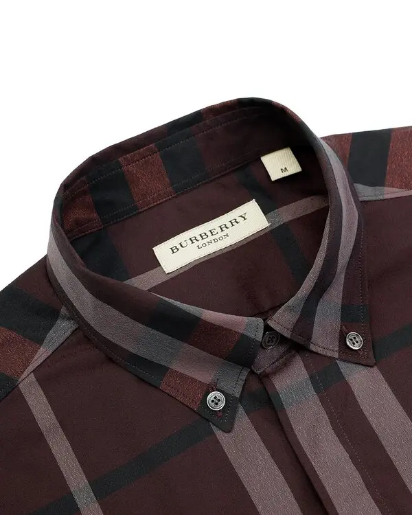 Burberry Plaid Shirt - Black