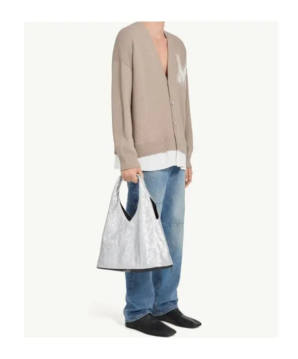 MAISON MARGIELA Two-in-one Knit Cardigan - Sand-colored
