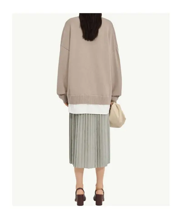 MAISON MARGIELA Two-in-one Knit Cardigan - Sand-colored