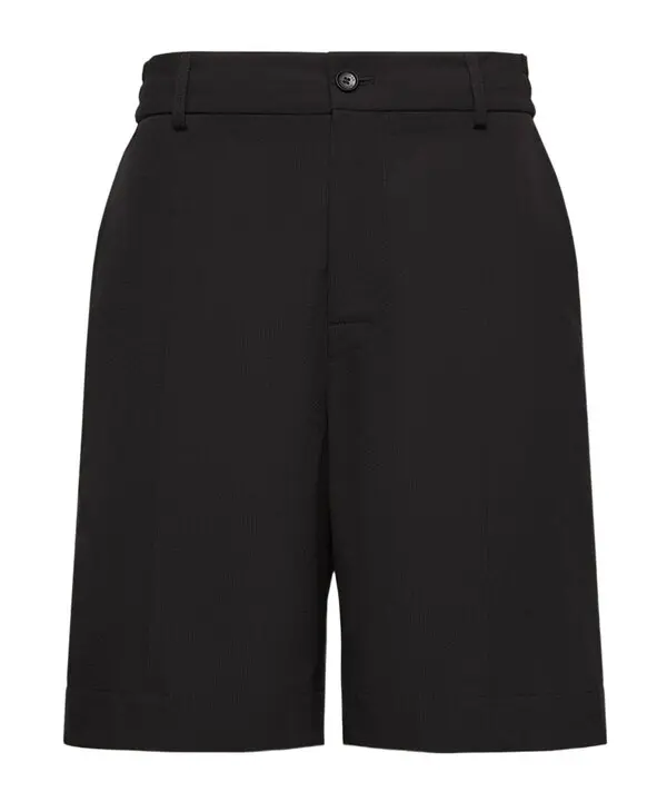 Moncler Textured Relaxed Fit Shorts