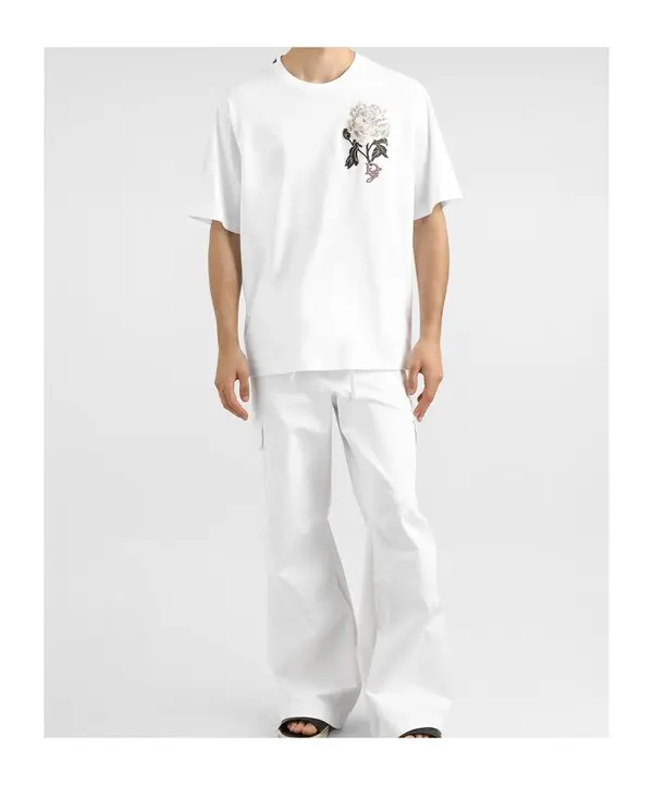 Dolce & Gabbana Rose-embroidered T-shirt