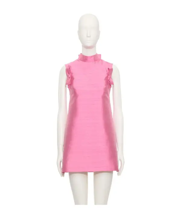 Valentino Garavani Sleeveless Bow Detail Mini Dress - Watermelon