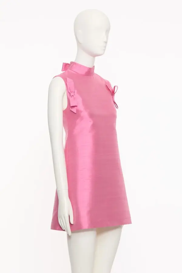 Valentino Garavani Sleeveless Bow Detail Mini Dress