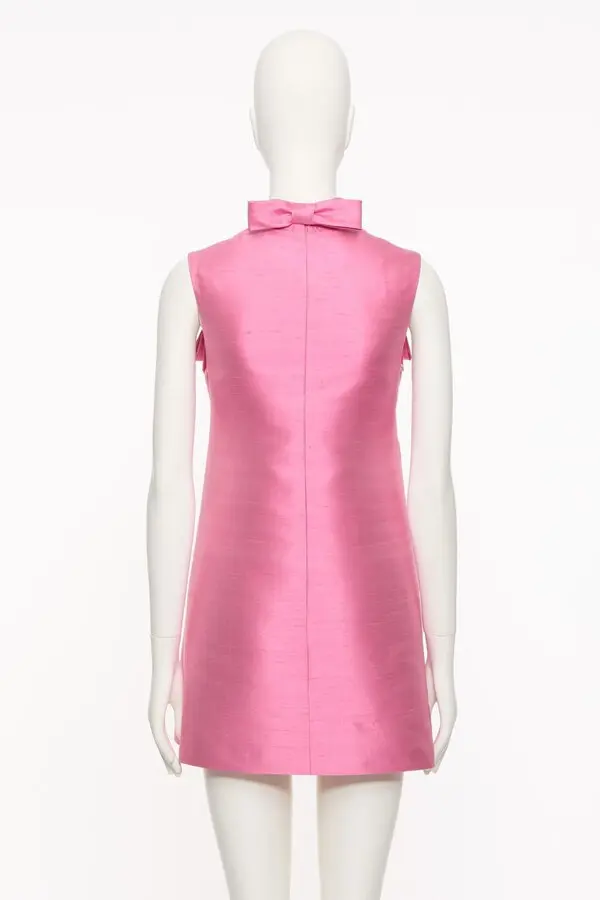 Valentino Garavani Sleeveless Bow Detail Mini Dress