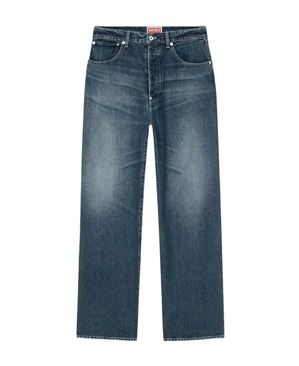 Kenzo Suisen Wide-leg Relaxed-fit Jeans