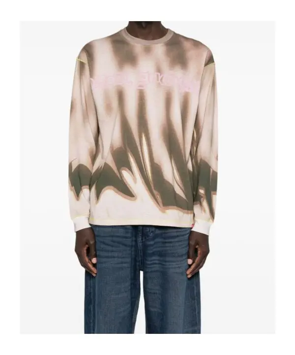 DIESEL® Abstract-print Long-sleeve T-shirt