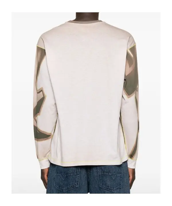 DIESEL® Abstract-print Long-sleeve T-shirt