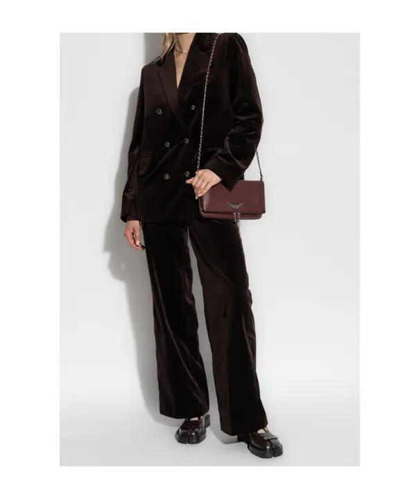 Zadig&Voltaire Velvet Wide-leg Trousers