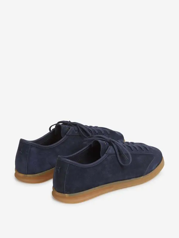 HENDERSON BARACCO Round Toe Lace-up Sneakers - Navy Blue