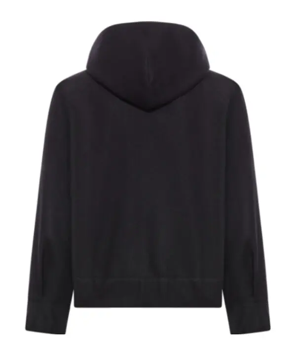 Sacai Long-sleeved Hooded Zip-up Sweater