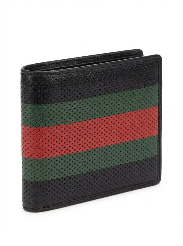 Gucci Mesh Color Matching Wallet - Black