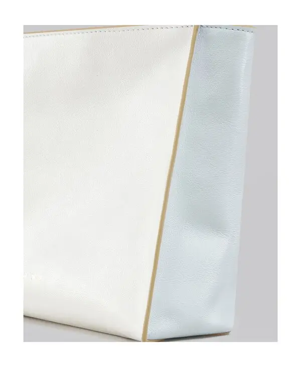 Marni Color Block Logo Print Clutch