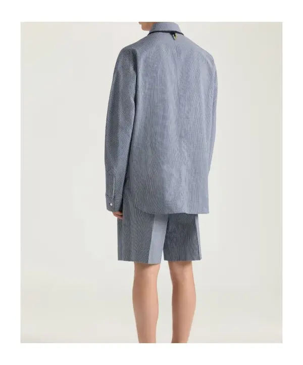 Givenchy Double Pleat Checked Bermuda Shorts