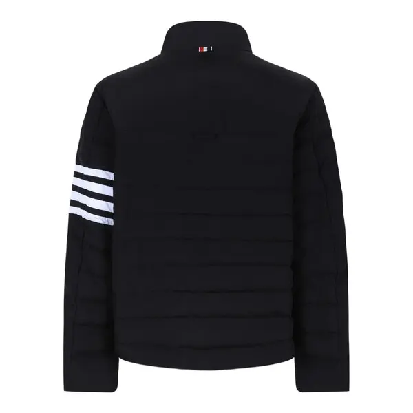 Thom Browne Shiny Ripstop Lightweight Down-filled Jacket With 4-bar Detailing
