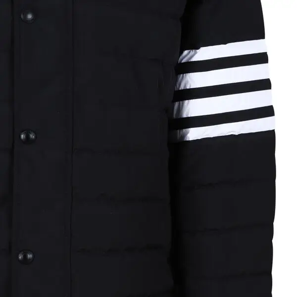 Thom Browne Shiny Ripstop Lightweight Down-filled Jacket With 4-bar Detailing