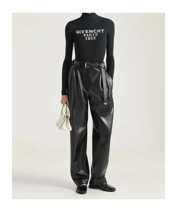 Givenchy Logo Intarsia High-neck Bodysuit