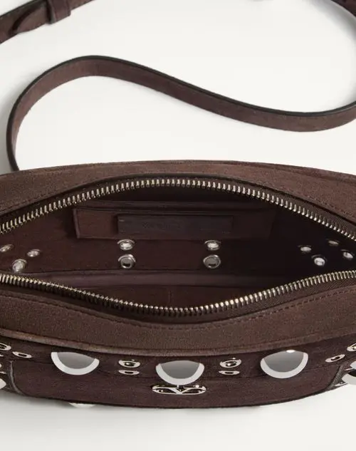 Valentino Garavani Vlogo Signature Embellished Shoulder Bag - Brown