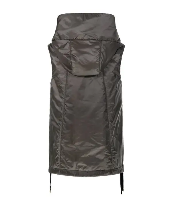 Max Mara Greengo Zip-up Drawstring Gilet - Gray