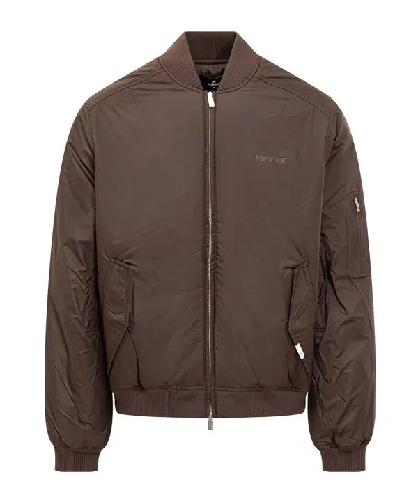 REPRESENT Smart Bomber Jacket - Brown