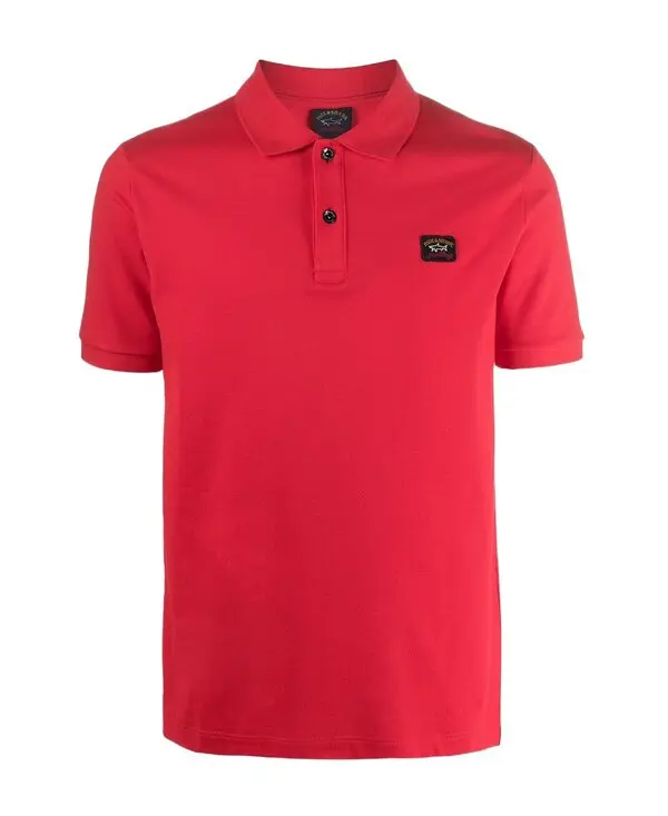 PAUL  SHARK Logo Patch Polo Shirt