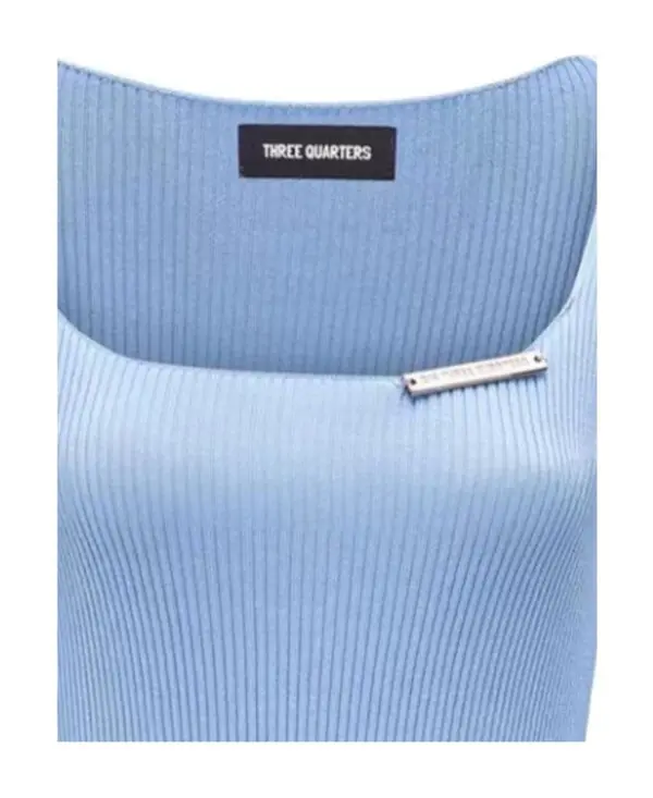 THREE QUARTERS Square-neck Sweater