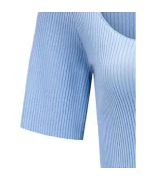 THREE QUARTERS Square-neck Sweater