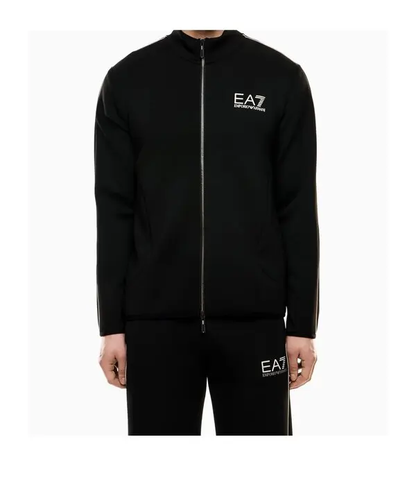 EA7 Full Zip Sweatshirt With Logo Detail