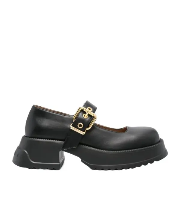 Marni Buckle Detailed Platform Mary Janes