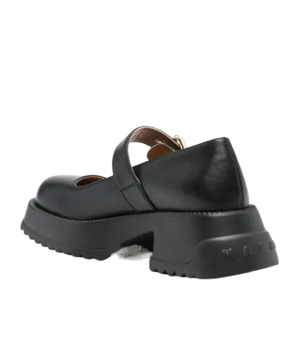 Marni Buckle Detailed Platform Mary Janes