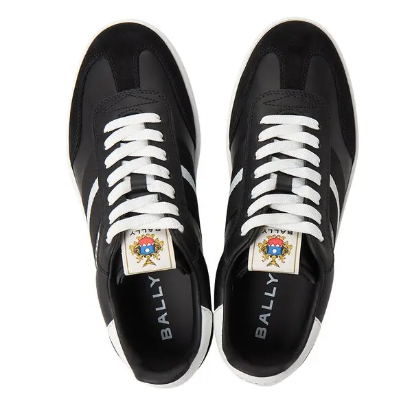 Bally Lace-up Sneakers With Perforated Details - Black