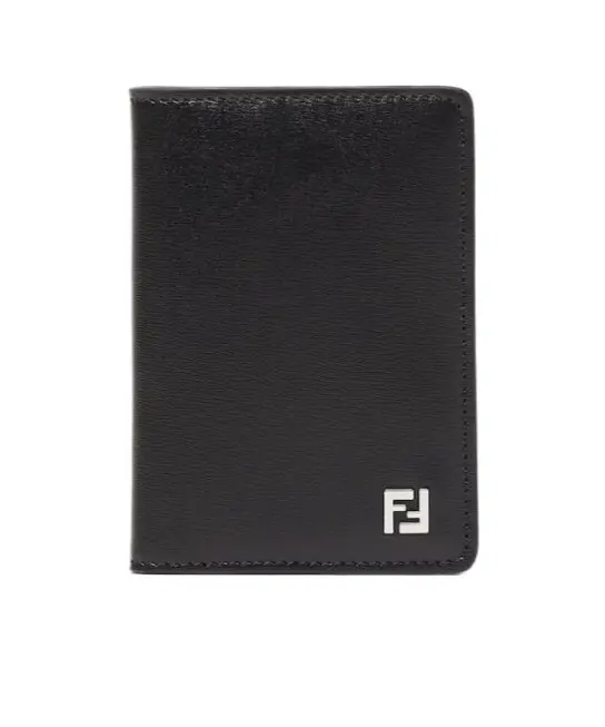 Fendi Ff Squared Bi-fold Card Holder - Black