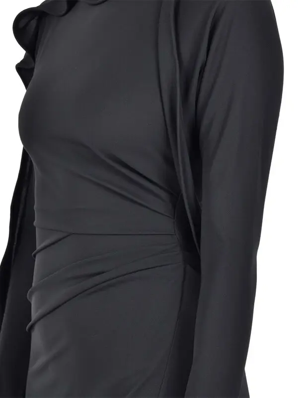 Victoria Beckham Ruffled Maxi Dress