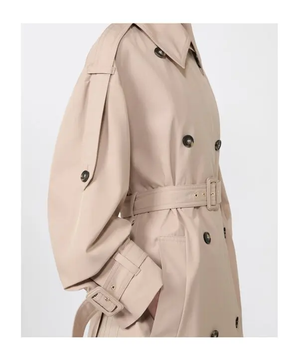 Sportmax Double-breasted Belted Jacket - Nude