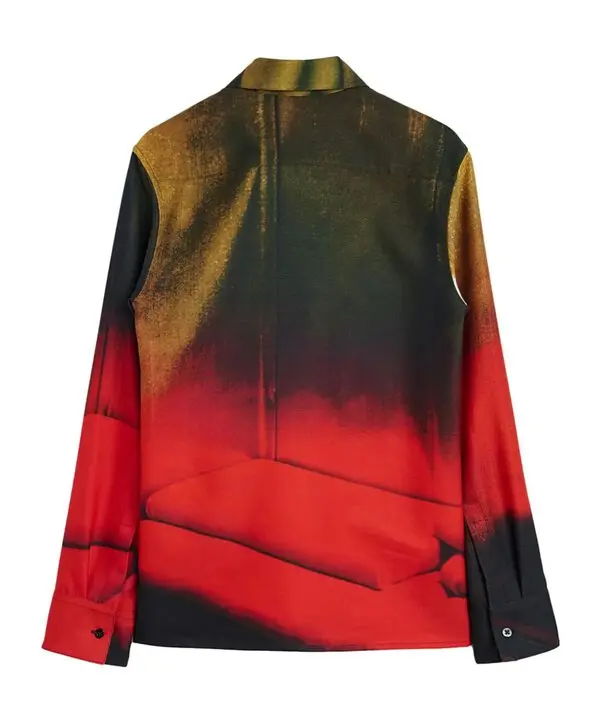 JIL SANDER Gradient Print Shirt - Red
