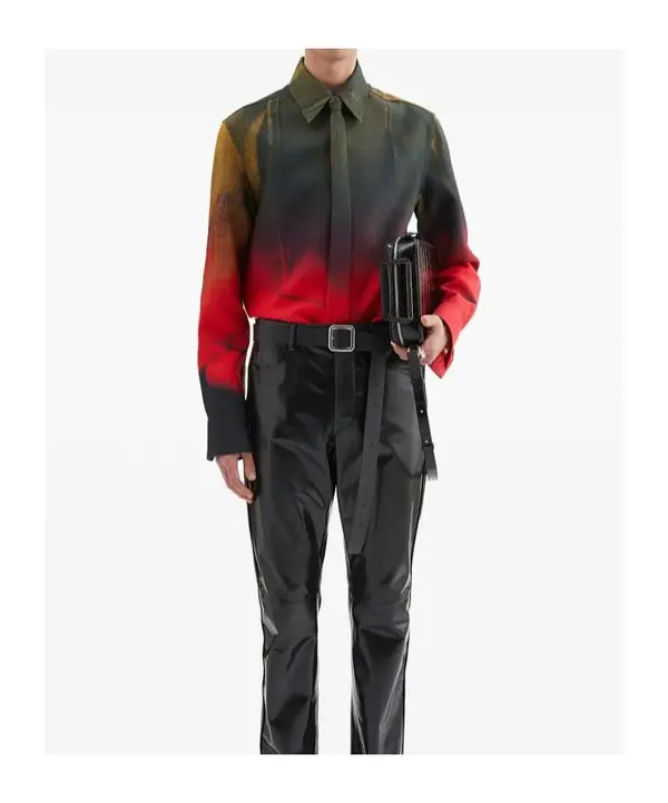 JIL SANDER Gradient Print Shirt - Red