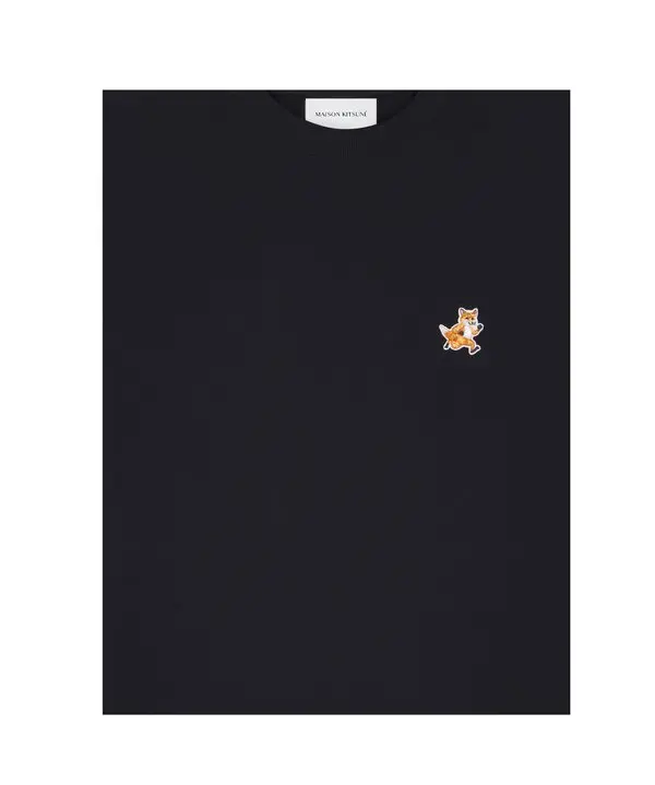 Maison Kitsuné Maison Kitsun Speedy Fox Long Sleeved Sweatshirt - Black