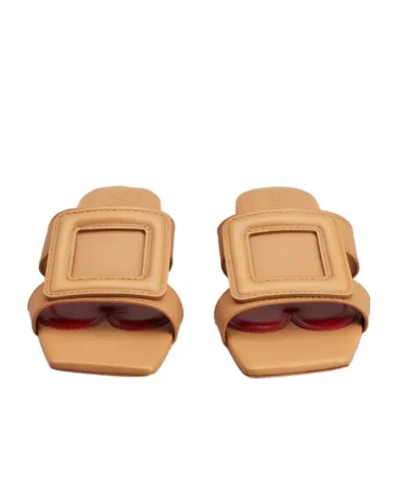 ROGER VIVIER Buckled Square Toe Mules