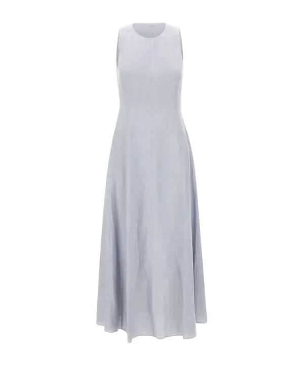 Eleventy Sleeveless Flared Dress - Light Blue