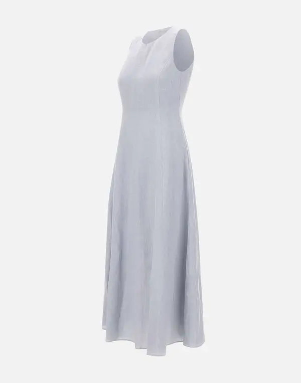 Eleventy Sleeveless Flared Dress - Light Blue
