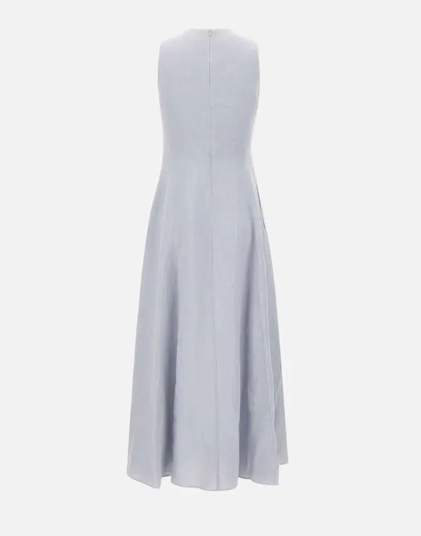 Eleventy Sleeveless Flared Dress - Light Blue