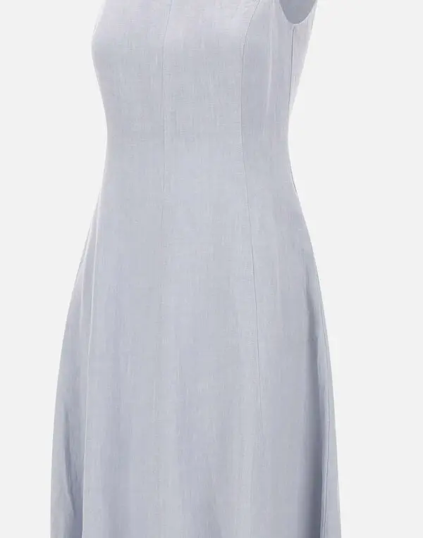 Eleventy Sleeveless Flared Dress - Light Blue