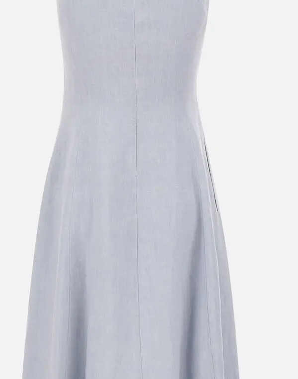 Eleventy Sleeveless Flared Dress - Light Blue