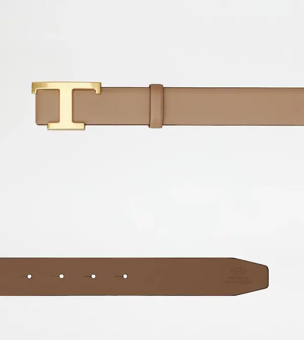 TOD'S T-timeless Reversible Belt - Nude