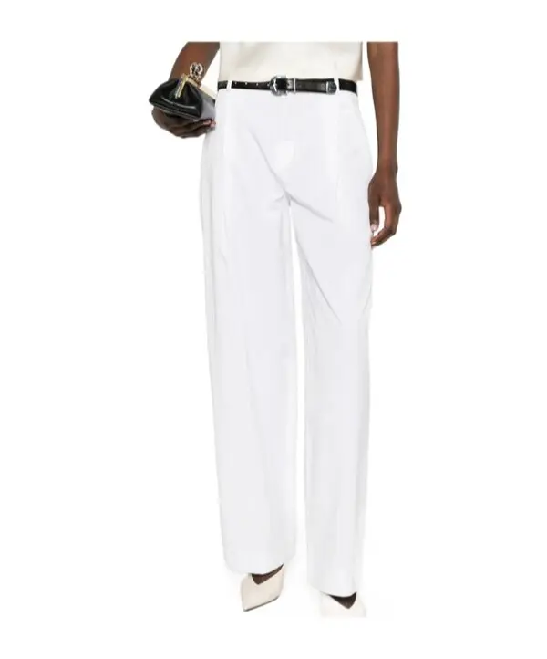 Vince Straight-fit Tailored Trousers - White