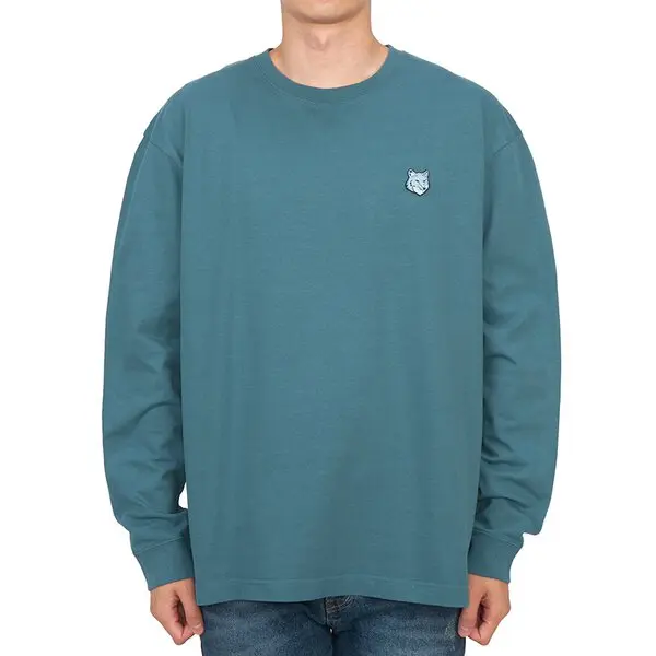 Maison Kitsuné Round Collar And Long-sleeved T-shirt