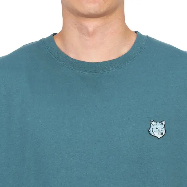 Maison Kitsuné Round Collar And Long-sleeved T-shirt
