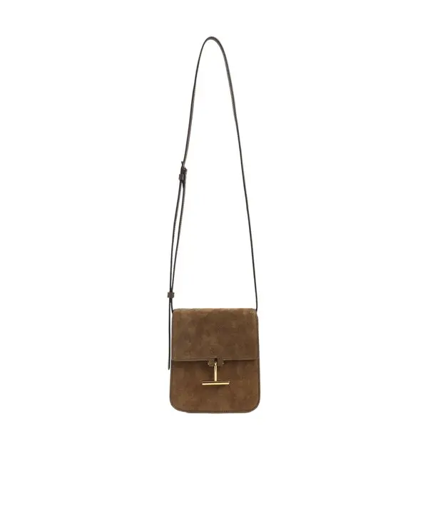 TOM FORD Flap Shoulder Bag - Brown