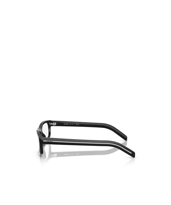 Prada Rectangular Frame Eyeglasses - Black