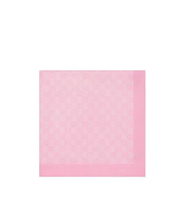 Gucci Printed Silk Twill Carr - Pink